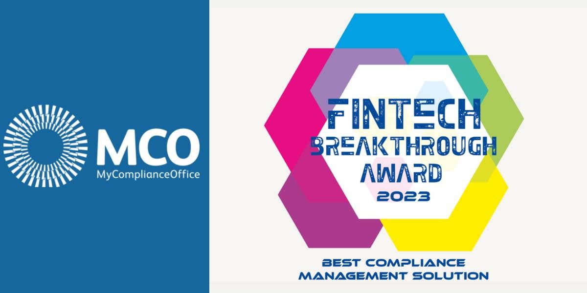 MCO Best Compliance Management Solution in FinTech Breakthrough Awards